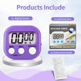 4 Pack Digital Kitchen Timer Magnetic Digital Timer with Big Display ...