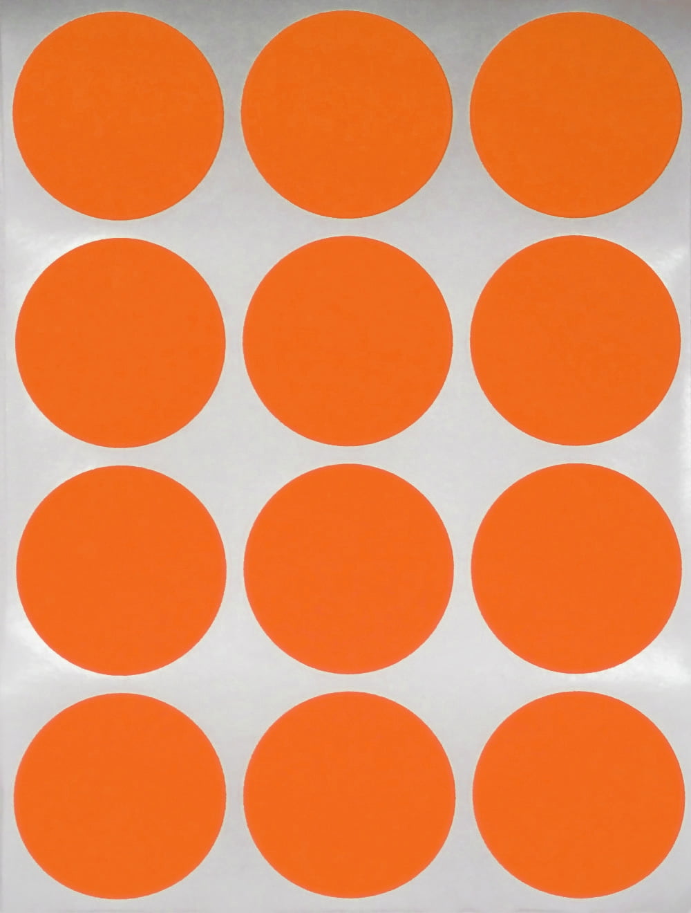Colored Labels Orange dot Stickers 1.5" inch (38mm) - 60 Pack by Royal ...