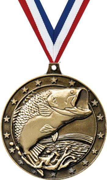 Fishing Medals, 2" Gold Diecast Fishing Medal Award 100 Pack - Walmart.com