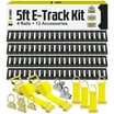 BENTISM E Track Tie Down Rail Kit, 34PCs 5' E Track Rails, Haul Weight ...