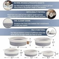 5-Piece Round Small Woven Baskets Set– Cotton Rope Baskets for ...