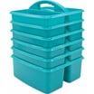 Teacher Created Resources Blue Plastic Storage Caddy, Pack of 6 ...