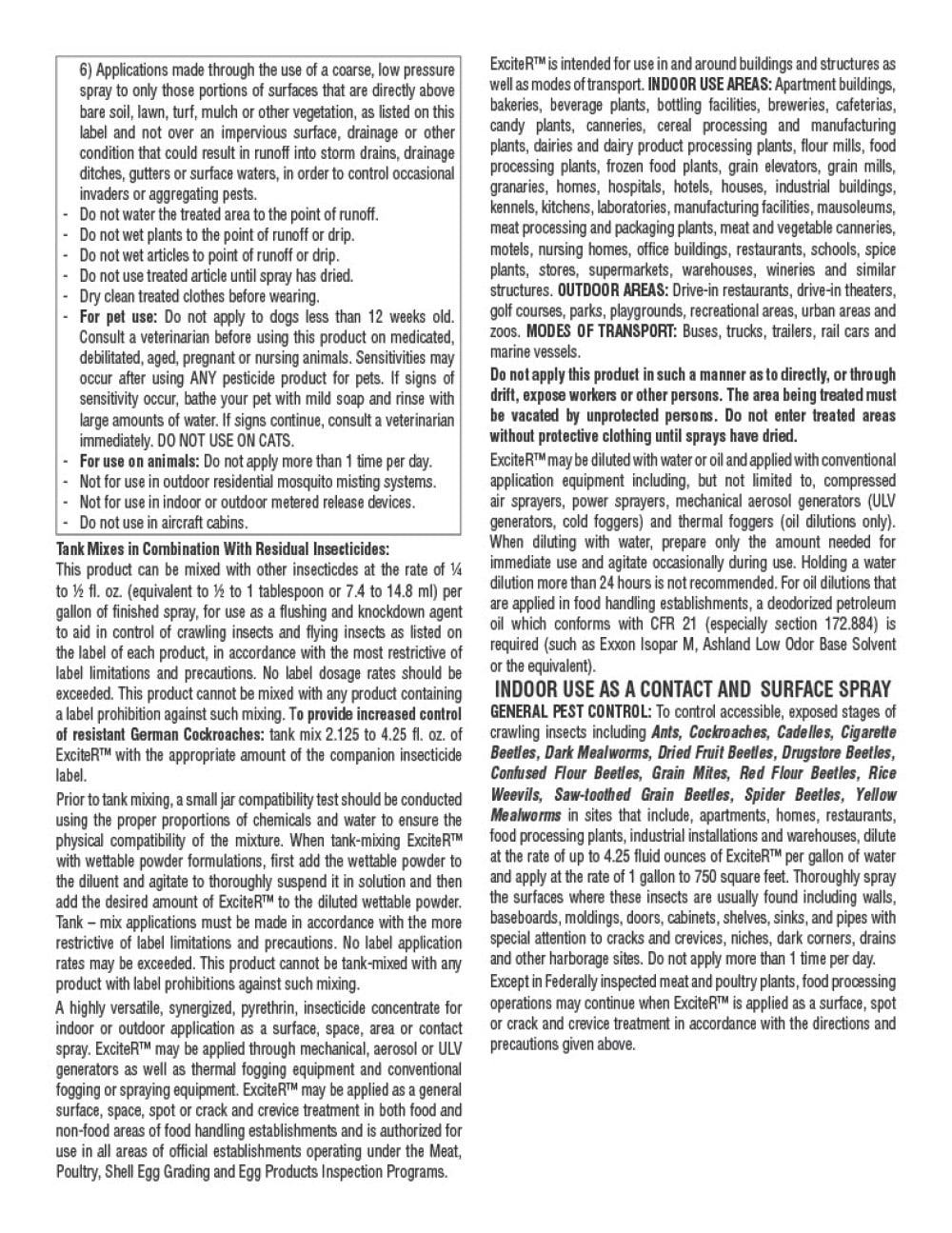 Buy Exciter Insecticide with Synergist - Fast Knock-Down of Crawling ...