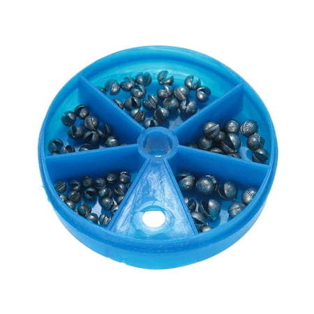 5 Sizes Carp Coarse Removable Split Shot Kit Pure Sinkers Weights ...