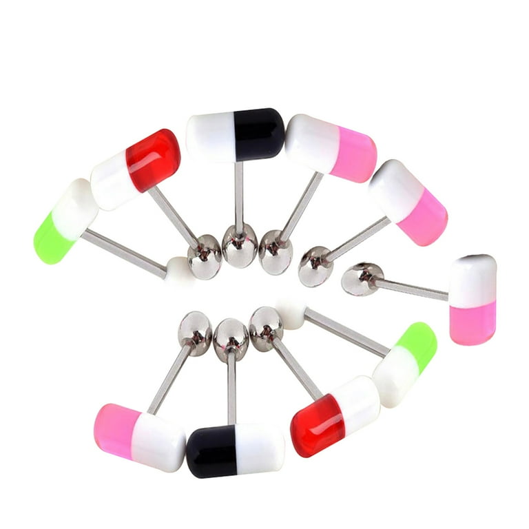 Tongue Piercing Rings Pill