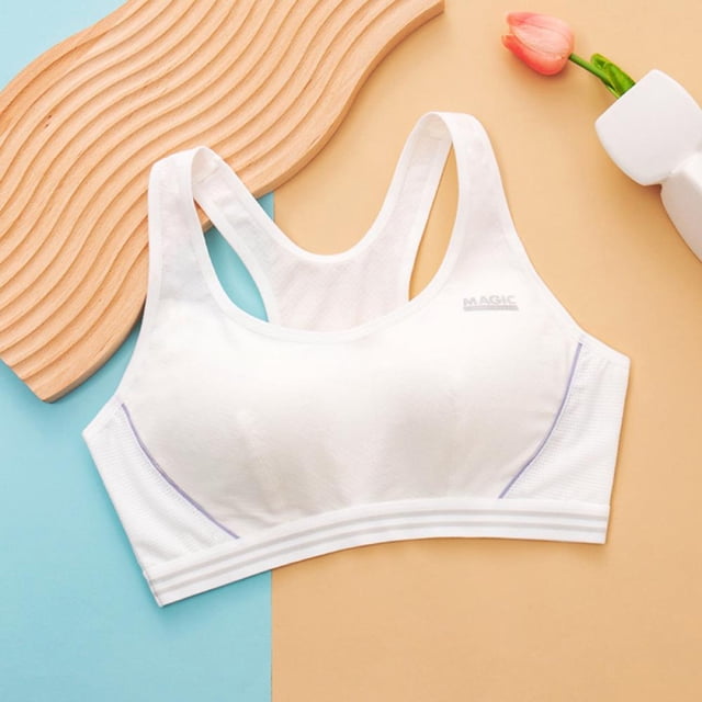 AJZIOJIRO Girls Sports Bra - Training/Running Bras for Girls & Teens ...