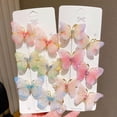Colorful Chiffon Artificial Butterfly Hair Clip For Girls Sweet Hai ...
