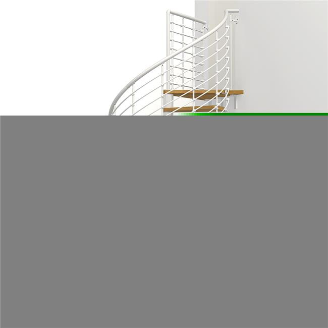 Arke K26128 51 in. Oak 70 Xtra Spiral Staircase Kit, White - Walmart.com