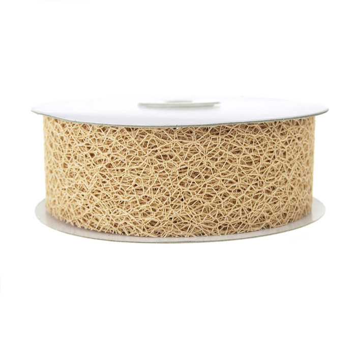 random mesh net ribbon, 1-1/2-inch, 20-yard, natural - Walmart.com