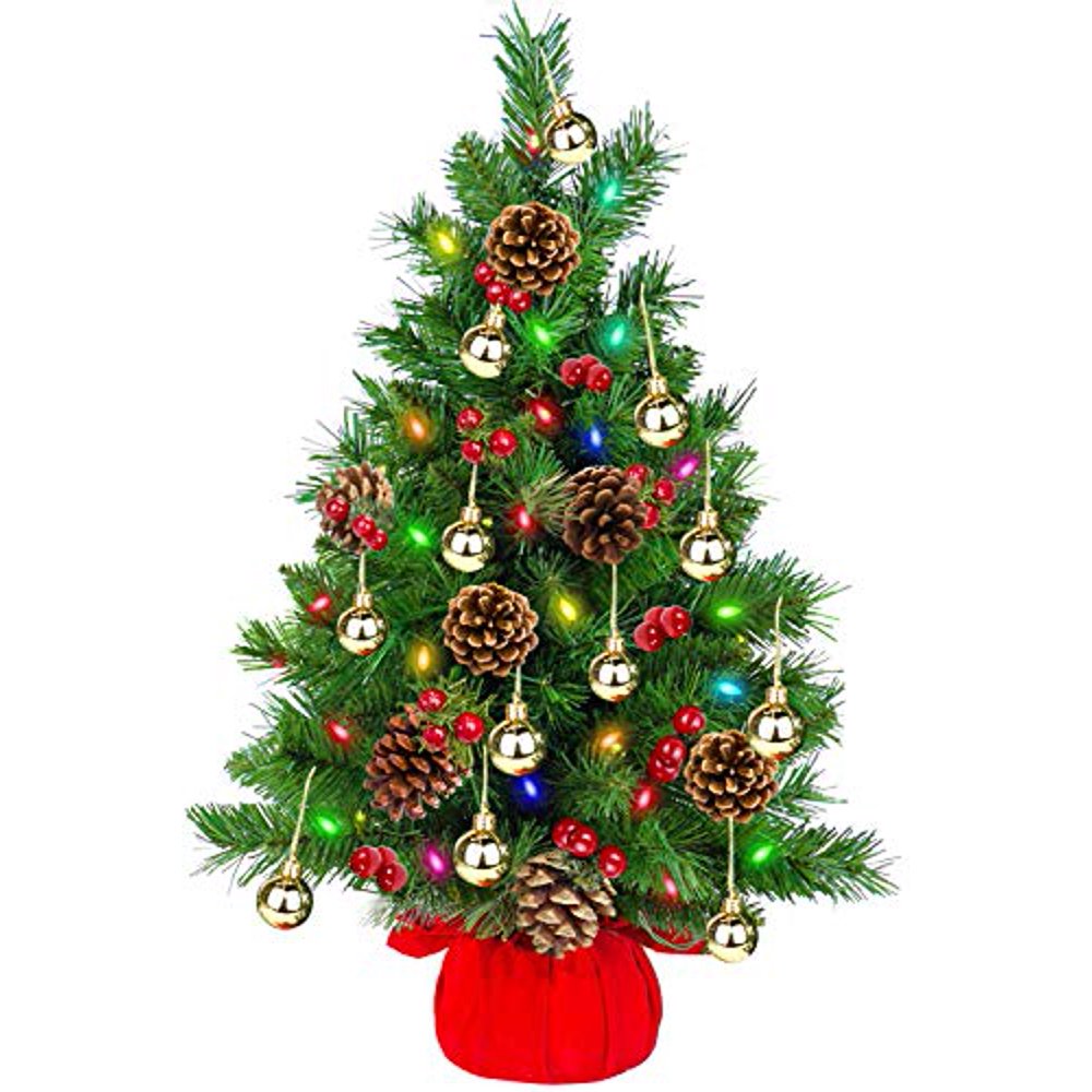 24 Inch Tabletop Xmas Tree Mini Christmas Tree With 50 Multi colors LED 24-inch-tabletop-xmas-tree-mini-christmas-tree-with-50-multi-colors-led
