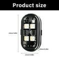 1/2/4/6/8pcs LED Warning Lights with Remote Control 8 Color Wireless ...