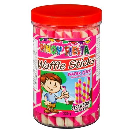 Pinoy Fiesta Wafer Stick Strawberry Flavour, 330g - Walmart.ca