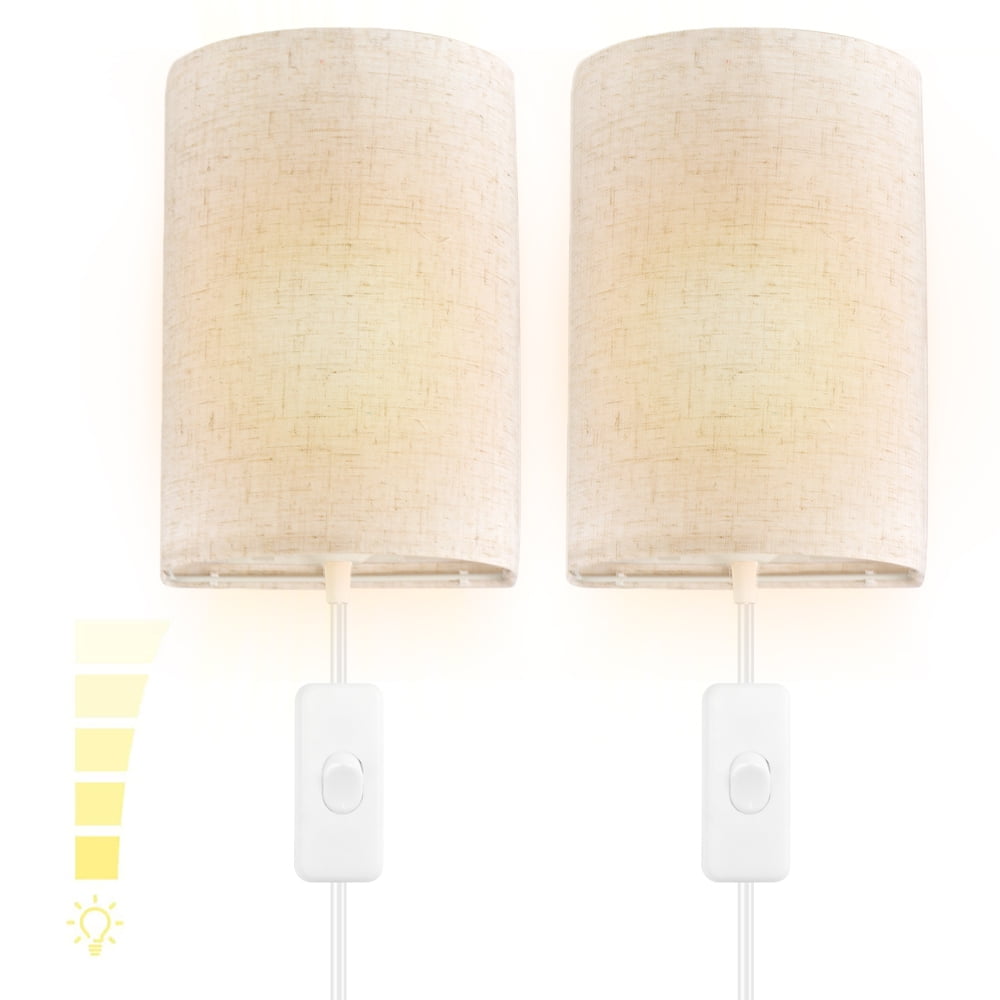 Click here for Mistaha Plug In Wall Sconce 3 Color Temperature Wa... prices