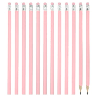 Uxcell Round Pencils, 48 Pack HB Graphite Pencils with Eraser Wood ...