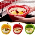 Agiufgs Fruit Drain Basket 9.45 X 9.65 X, Flip and Drain Mechanism, for ...
