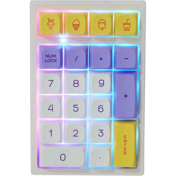 EPOMAKER TH21 21 Keys Hot Swappable Wired Number Pad with RGB Backlight ...