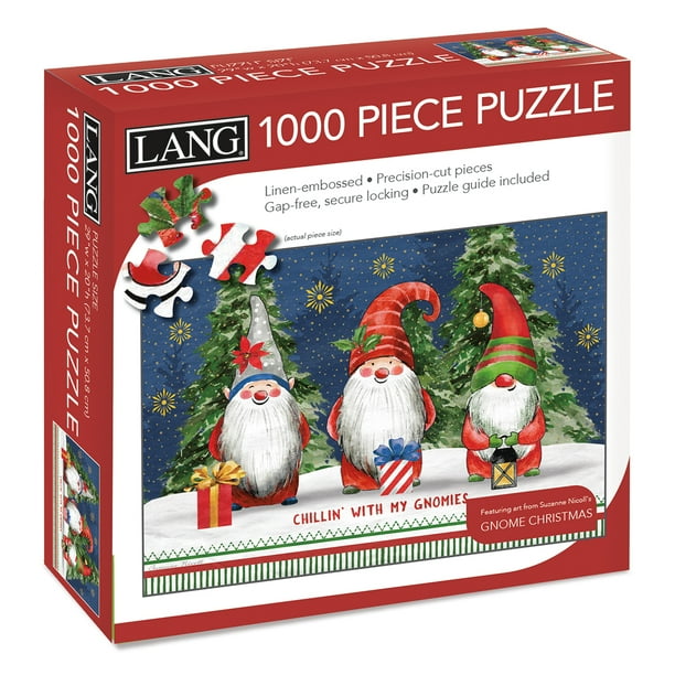 LANG 1000 PIECE PUZZLE GNOME CHRISTMAS - Walmart.com