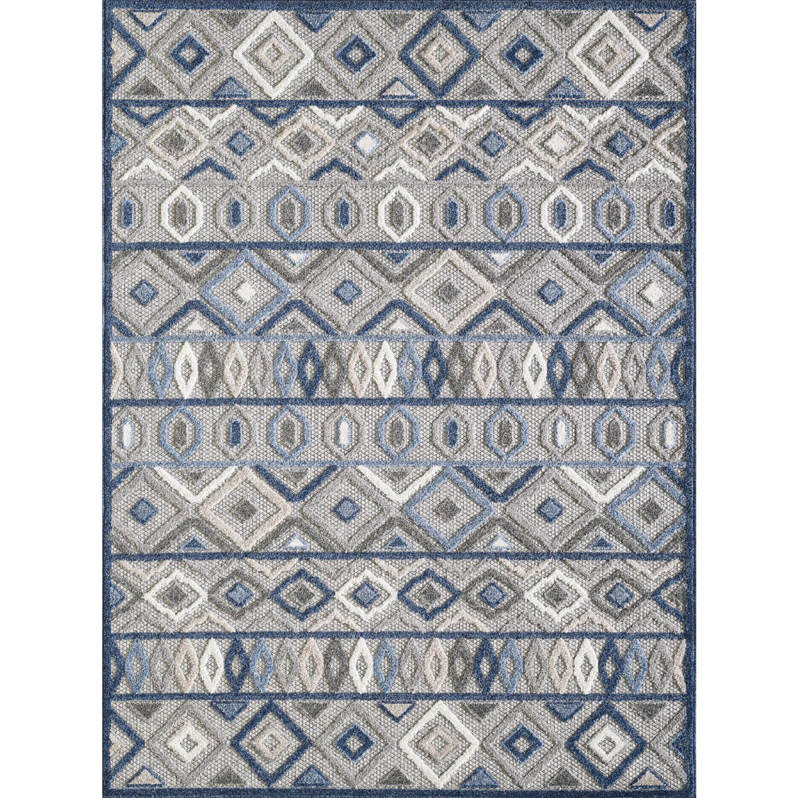 Kas Rugs Calla Geometric Striped Indoor / Outdoor Area Rug - Walmart.com