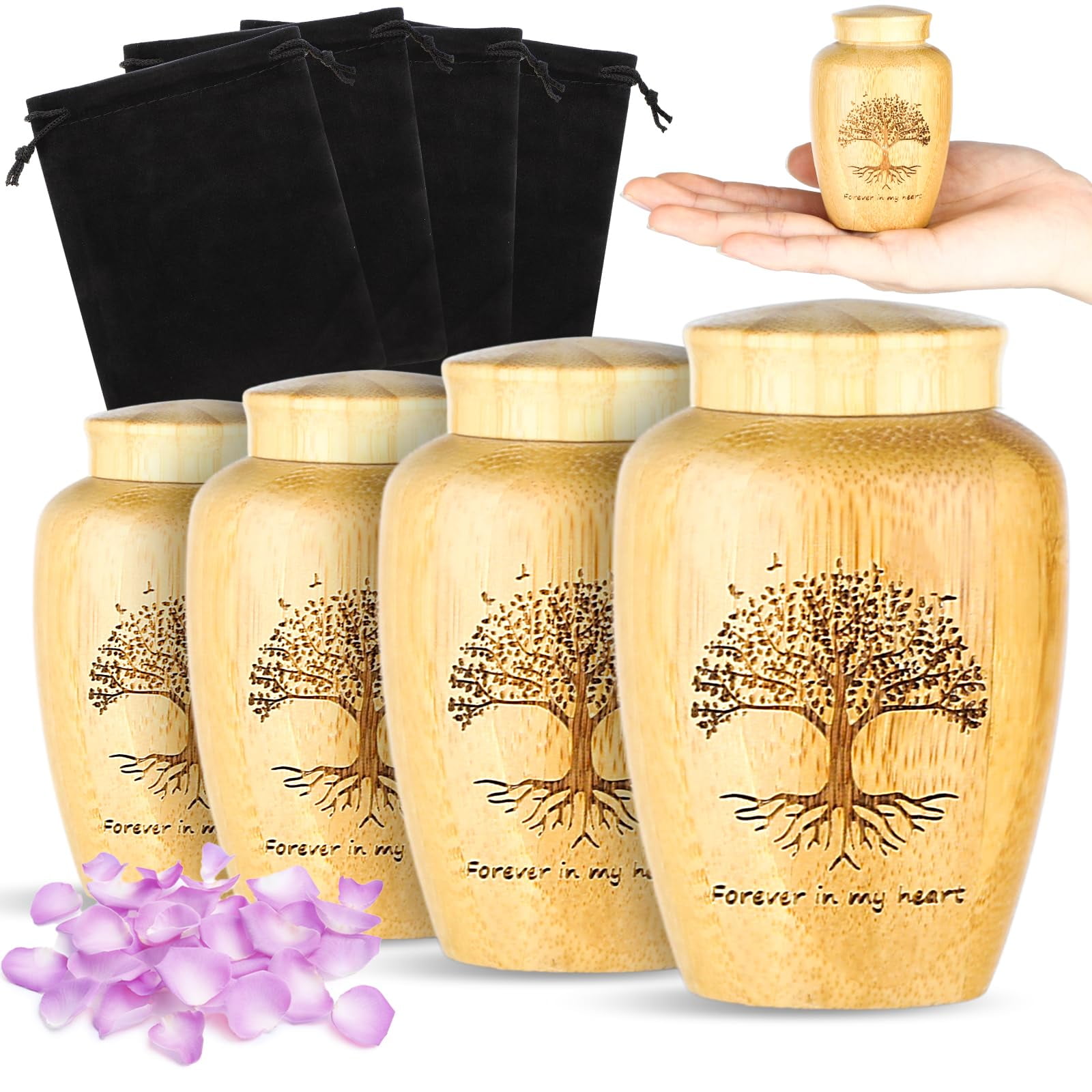 Click here for Beeveer 4 Sets Small Urn For Human Ashes Mini Urns... prices