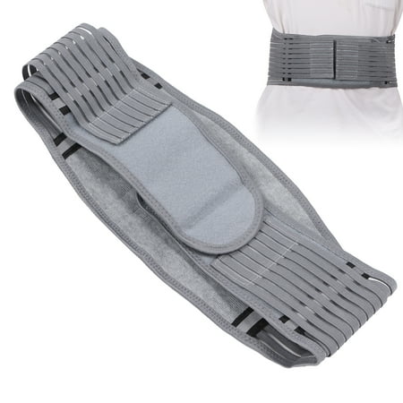 Back Brace, Elastic Band Back Support Belt For Men Four Aluminum Strips ...