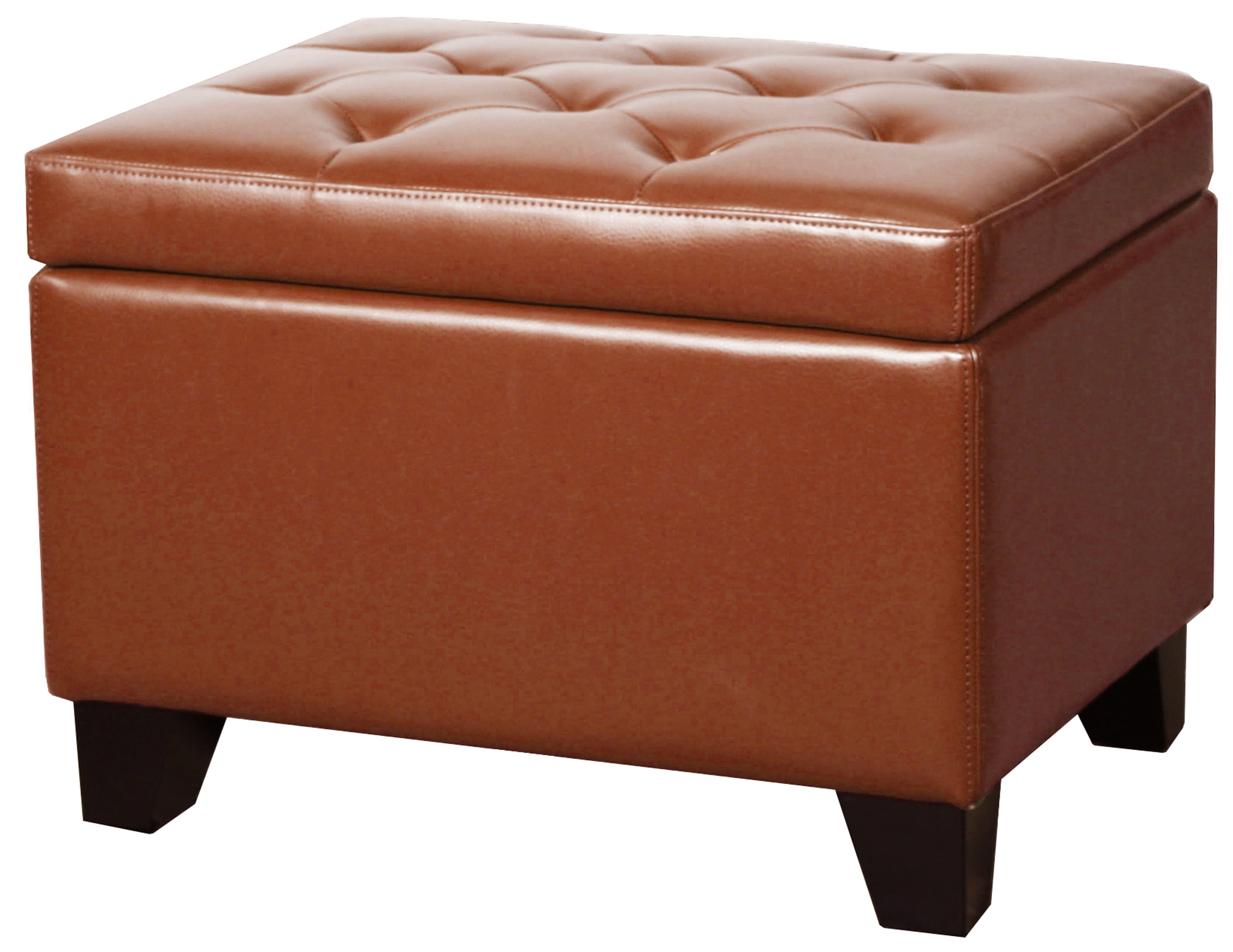 Julian Rectangular Bonded Leather Storage Ottoman, Multiple Colors ...