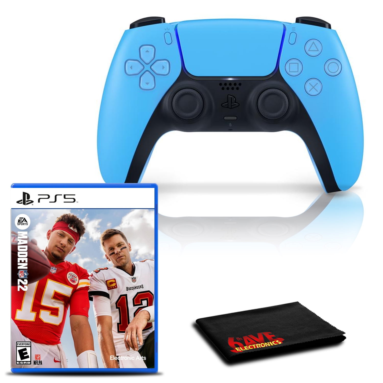 PlayStation Mando Inalámbrico 5 DualSense (Azul Starlight) con Paño de ...