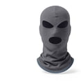 3 Hole Full Face Hood,Solid Color Soft Fabric Winter Windproof Full ...