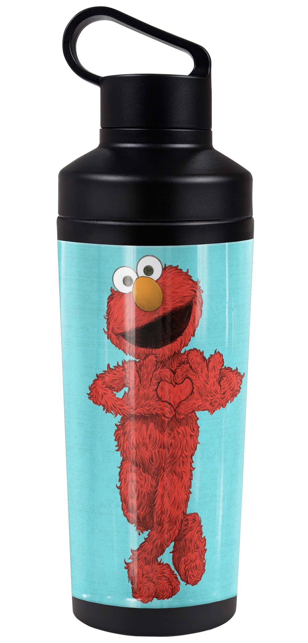 Sesame Street Official Elmo Paint 18 oz Insulated Water Bottle, Leak ...