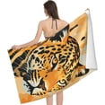 Cheetah Beach Towel Leopard Print Towel for Adults Kids Thin ...
