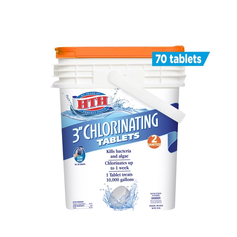 HTH Pool Care Tablet Chlorinating Chemicals 35 lb - Walmart.com