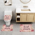 3-Piece Set Of Non-Slip Water Absorbent Bathroom Mats Washable ...