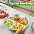 Stainless Steel Kids Plate with Suction - 9” Divided Toddler Baby ...