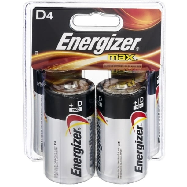Energizer MAX D Alkaline Batteries 4 ea (Pack of 3) - Walmart.com ...