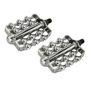 Double Square Round Twisted Pedals 1/2" Chrome. Bike pedals, bicycle ...