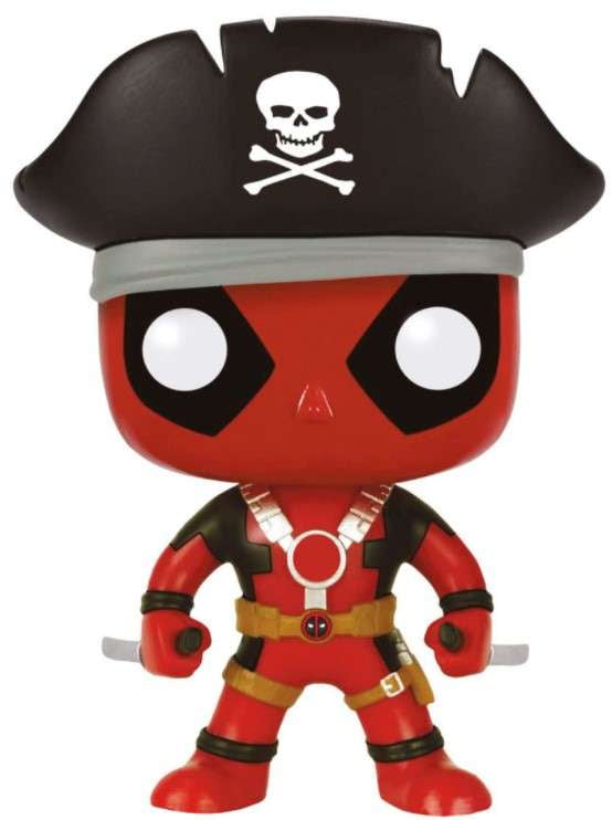 Funko POP! Marvel Deadpool Vinyl Bobble Head (Pirate, No Packaging ...