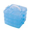 Casewin 3-Tier Transparent Stackable Adjustable Compartment Slot ...