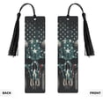 American Flag Camouflage Deer Skull Camo Aluminum Metal Bookmark with ...