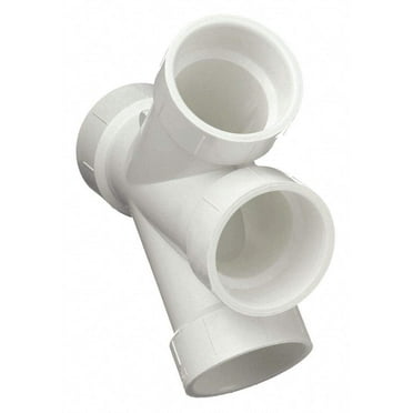 Dwv Pvc Double Wye 4 In. X 4 In. X 3 In. X 3 In. - Walmart.com
