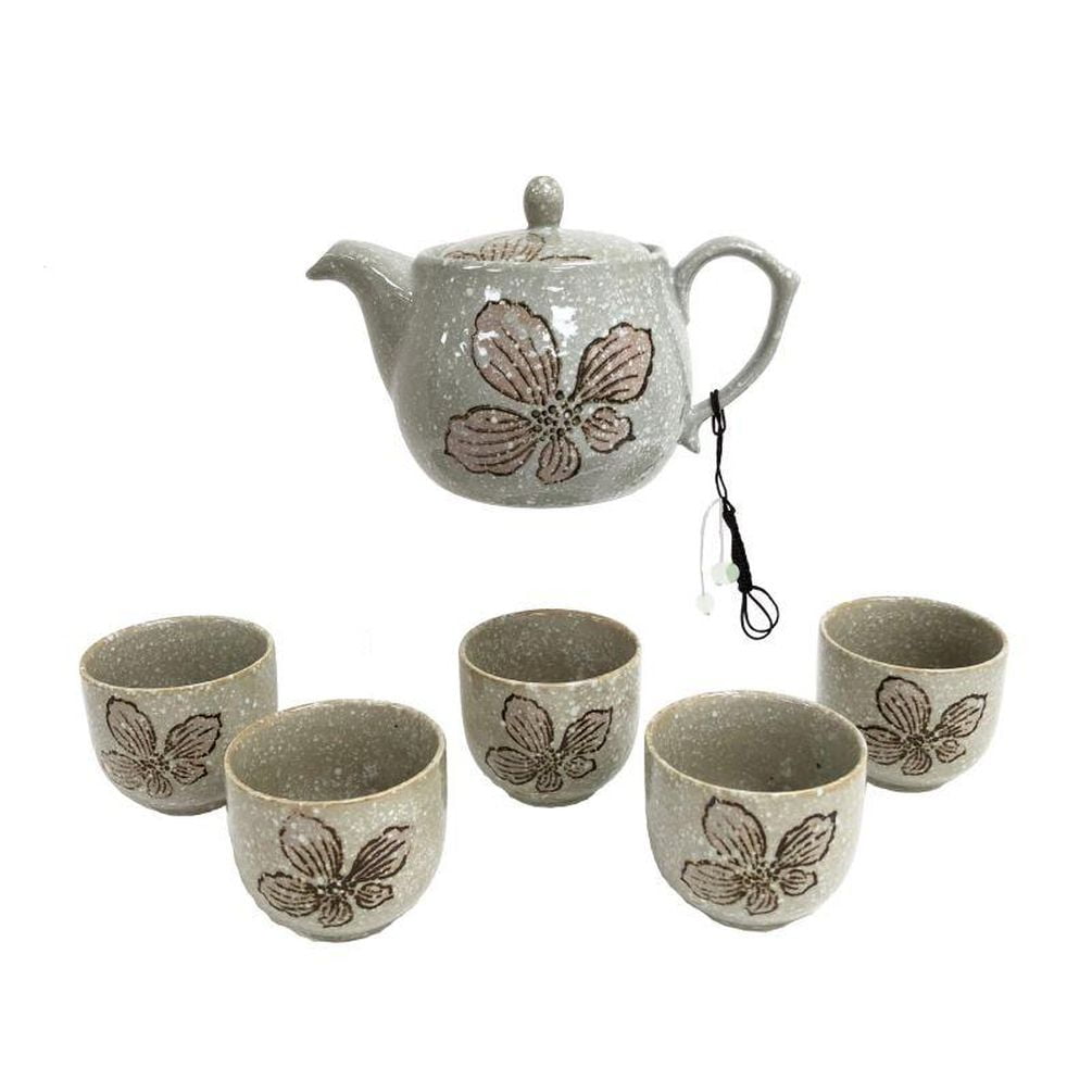 Orange Flower Tea Set - Walmart.com