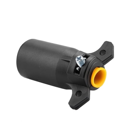 Trailer Light Adapter, Standard Round 7-pin Flat Blade Brass Terminal ...