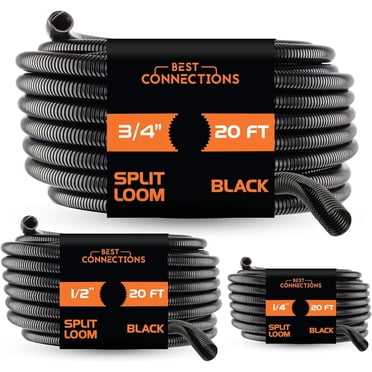 Braided Split Wrap Wire Loom Durable Cable Manage Sleeving Wiring ...