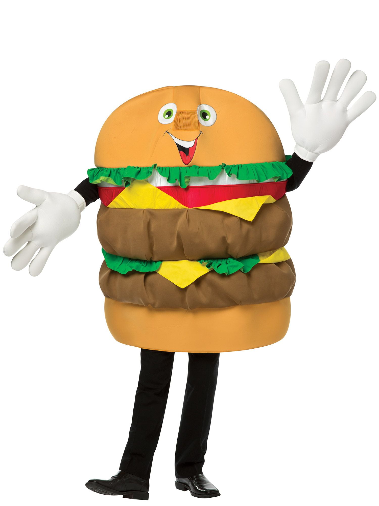 Adult Cheeseburger Mascot Costume - Size Up to 6'3" - Walmart.com