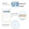 Solar Power Calculator, 114x190x37mm / 4.5x7.5x1.5in Portable 10 Digits ...
