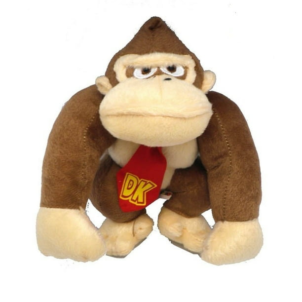 Donkey Kong Small Plush Toy w/Secret Zipper Pocket (8in) - Walmart.com