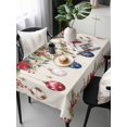 Blue Red Christmas Balls Tablecloth Rectangle Table Cloths 54x108 ...