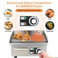 Small Electric Grill Pan, 0~300℃ Adjustable Temperature Stainless Steel ...