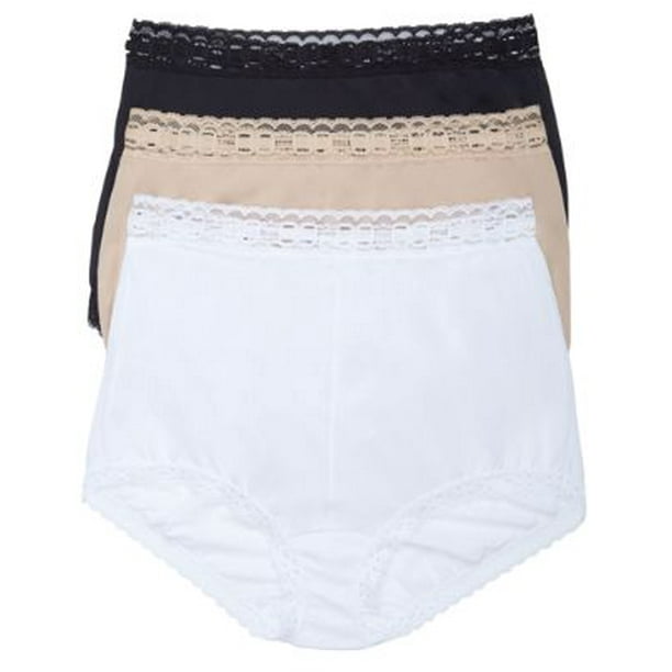 Olga - Olga Womens Secret Hug Scoop Full Brief 3-Pack Style-873J3 - Walmart.com - Walmart.com