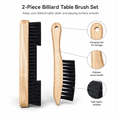 2Pcs Billiard Pool Table Cleaning Brush Set, 9" Nylon Bristle Table ...