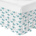 Art Aircraft Bed Skirt Queen Size 16 Inch Drop, Blue Cartoon Airplane ...