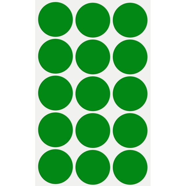 Royal Green Color Sticker Dots Green Labels for Inventory and Labeling ...